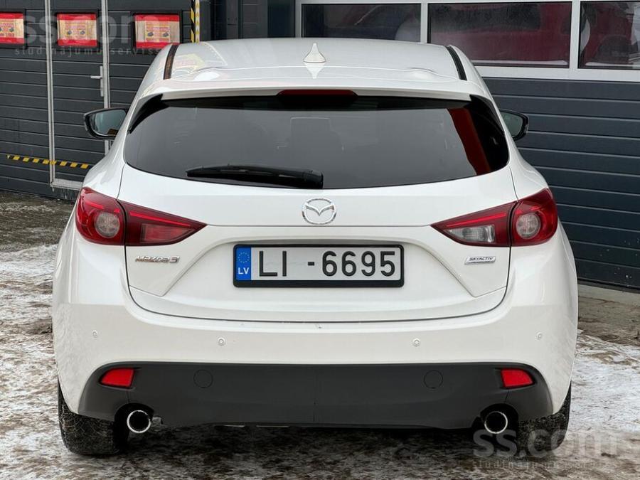 White Mazda 3 2015 in Riga, with an engine capacity of 2.20 L and mileage of 159 thousand km for 3950 €, photo 11 on AUTOMOTO.COM.LV