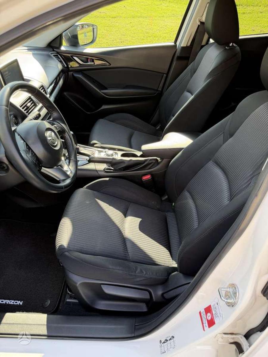 White Mazda 3 2015 in Klaipeda, with an engine capacity of 2.00 L and mileage of 179 thousand km for 9100 €, photo 19 on AUTOMOTO.COM.LV