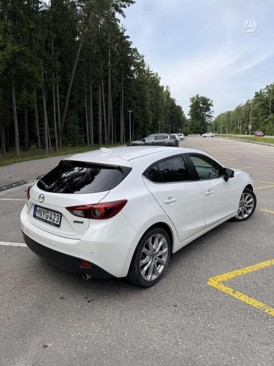 Balts Mazda 3 2016 Klaipėda, ar dzinēja tilpumu 2.19 L un nobraukumu 244 tūkst. km par 6200 €, foto 6 vietnē AUTOMOTO.COM.LV