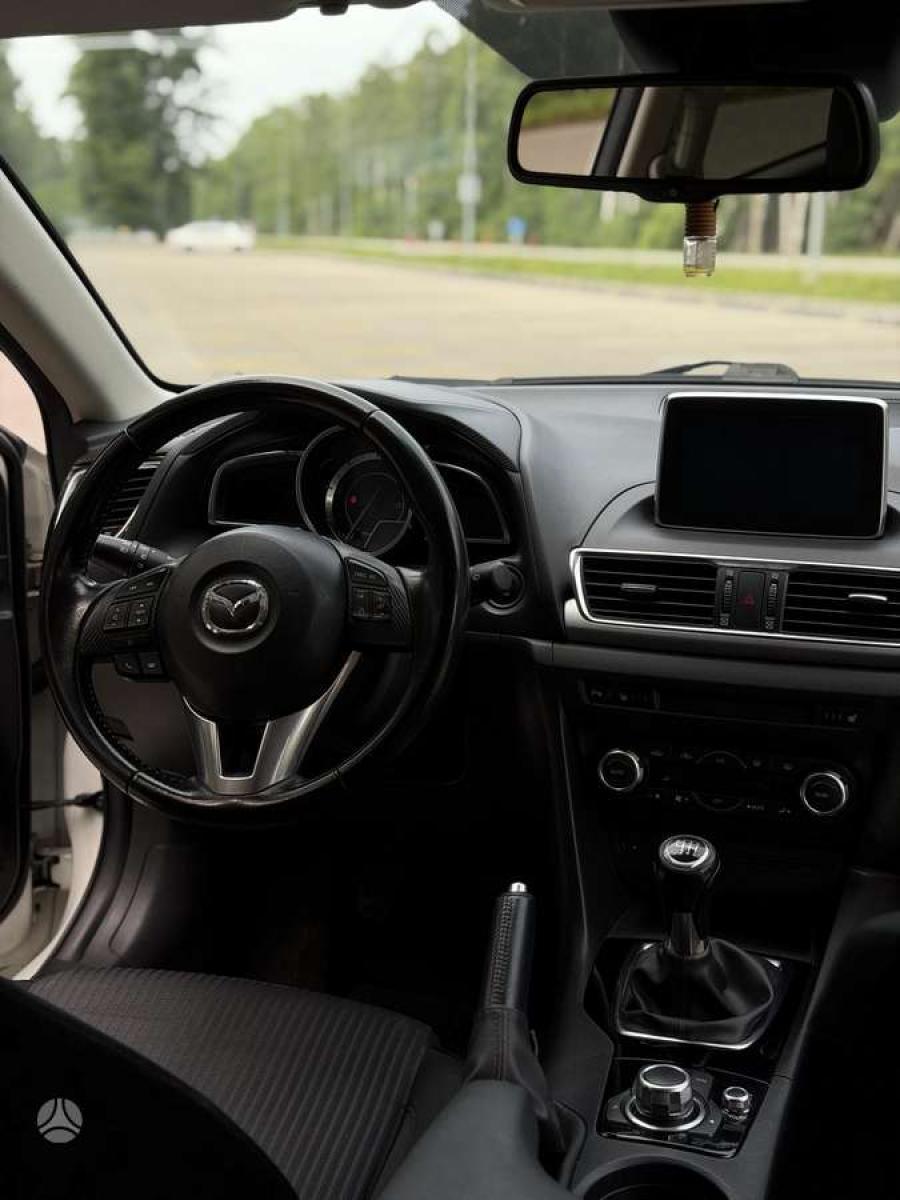 Balts Mazda 3 2016 Klaipėda, ar dzinēja tilpumu 2.19 L un nobraukumu 244 tūkst. km par 6200 €, foto 9 vietnē AUTOMOTO.COM.LV