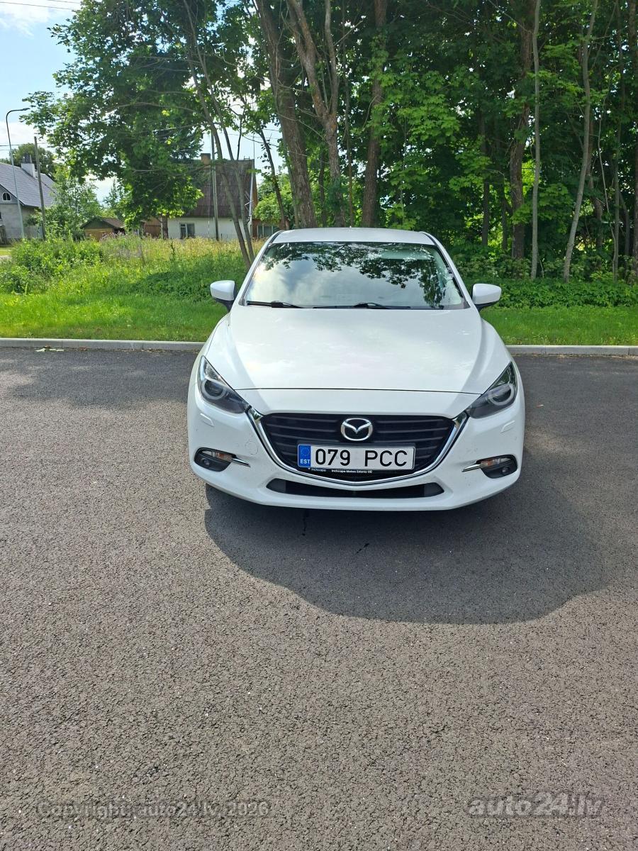 White Mazda 3 2018 in Rakvere, with an engine capacity of 2.00 L and mileage of 115 thousand km for 11900 €, photo 1 on AUTOMOTO.COM.LV