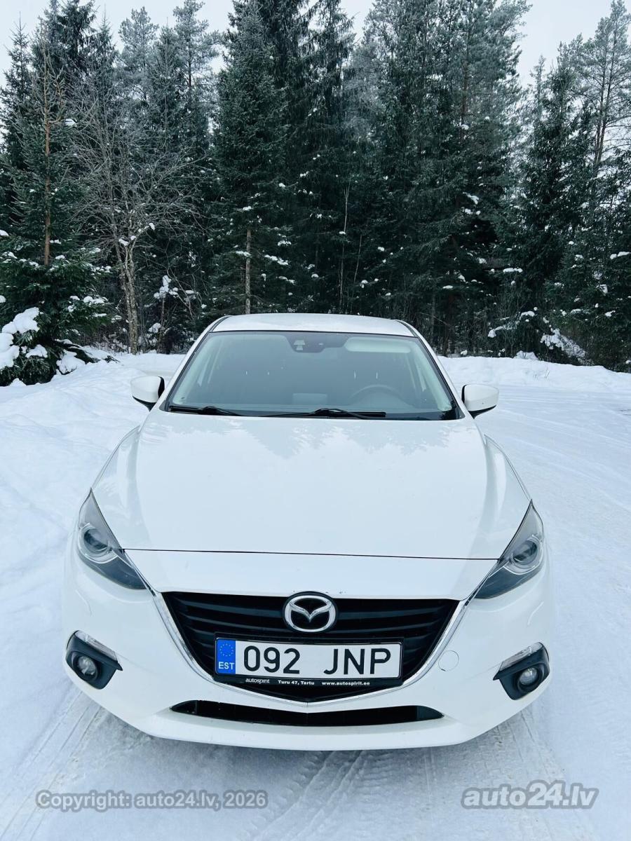 White Mazda 3 2017 in Tallinn, with an engine capacity of 2.00 L and mileage of 137 thousand km for 11000 €, photo 1 on AUTOMOTO.COM.LV