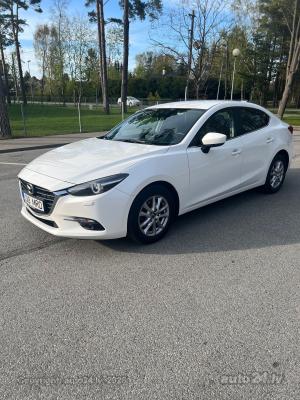 Balts Mazda 3 2017 Tallina, ar dzinēja tilpumu 2.00 L un nobraukumu 89 tūkst. km par 11990 €, foto  vietnē AUTOMOTO.COM.LV
