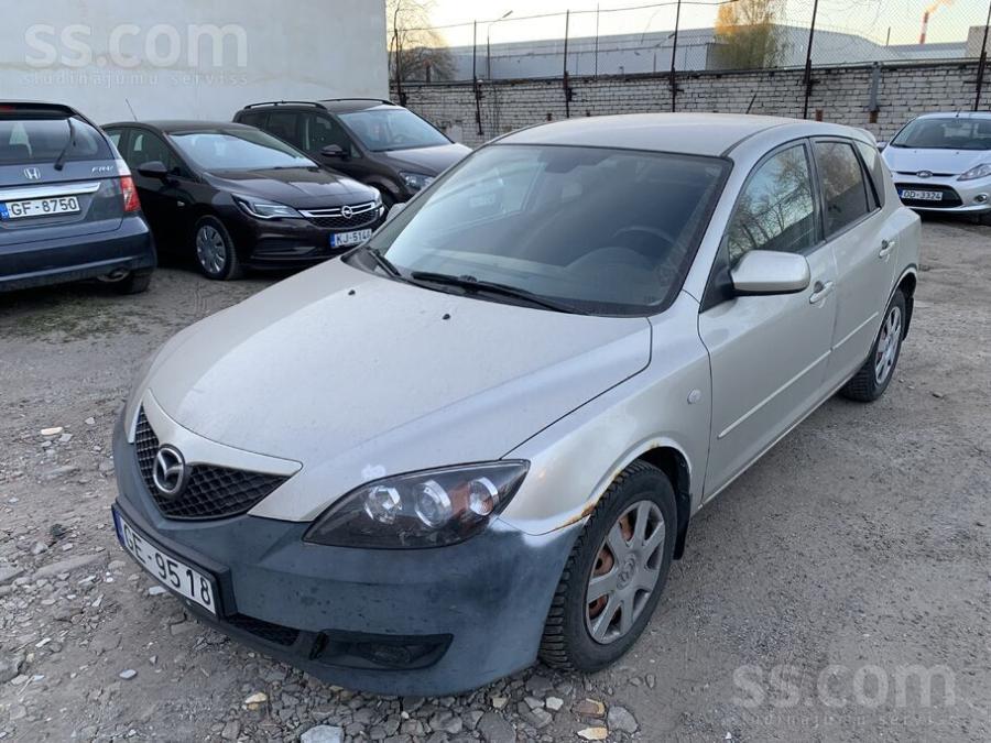 Dzeltens Mazda 3 2006 Rīga, ar dzinēja tilpumu 1.60 L un nobraukumu 198 tūkst. km par 1000 €, foto 1 vietnē AUTOMOTO.COM.LV