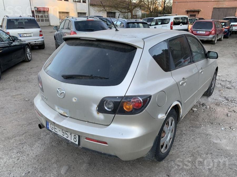 Dzeltens Mazda 3 2006 Rīga, ar dzinēja tilpumu 1.60 L un nobraukumu 198 tūkst. km par 1000 €, foto 4 vietnē AUTOMOTO.COM.LV