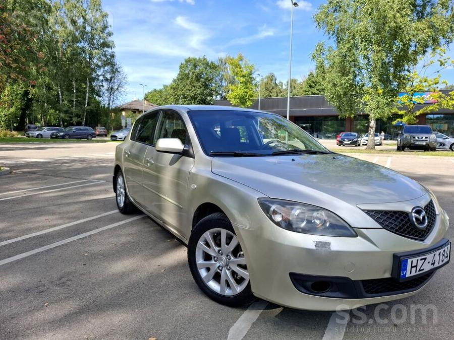 Желтый Мазда 3 2007 в Рига, объемом двигателя 1.60 л и пробегом 200 тыс. км за 1280 €, фото 3 на AUTOMOTO.COM.LV