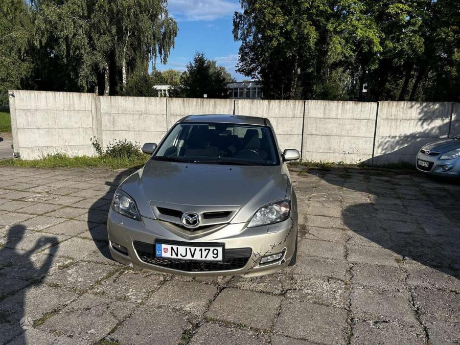 Желтый Мазда 3 2008 в Алитус, объемом двигателя 2.00 л и пробегом 160 тыс. км за 1900 €, фото 3 на AUTOMOTO.COM.LV