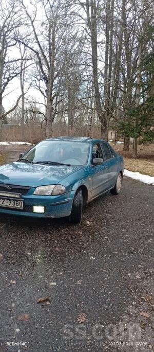 Синий Мазда 323 1998 в Валмиера, объемом двигателя 1.50 л и пробегом 283 тыс. км за 1200 €, фото 5 на AUTOMOTO.COM.LV
