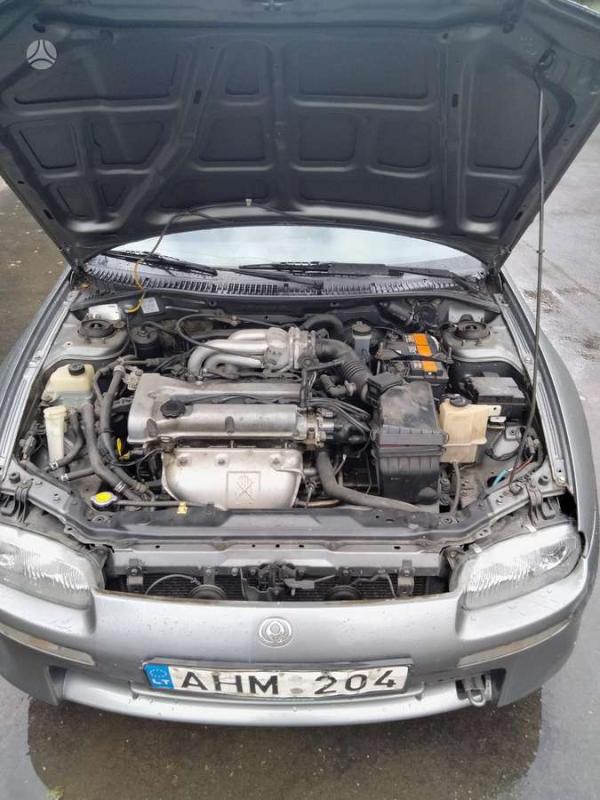 Pelēks Mazda 323 1995 Viļņa, ar dzinēja tilpumu 1.49 L un nobraukumu 290 tūkst. km par 1600 €, foto 6 vietnē AUTOMOTO.COM.LV