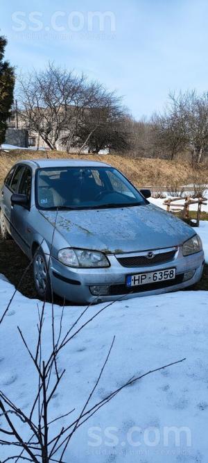 Grey Mazda 323 1998 in Madona, with an engine capacity of 1.50 L and mileage of 0 thousand km for 300 €, photo  on AUTOMOTO.COM.LV