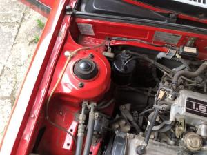 Red Mazda 323 1989 in Cesis, with an engine capacity of 1.60 L and mileage of 211 thousand km for 3500 €, photo 12 on AUTOMOTO.COM.LV