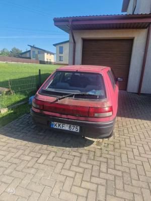Red Mazda 323 1991 in Kaunas, with an engine capacity of 1.60 L and mileage of 0 thousand km for 300 €, photo  on AUTOMOTO.COM.LV