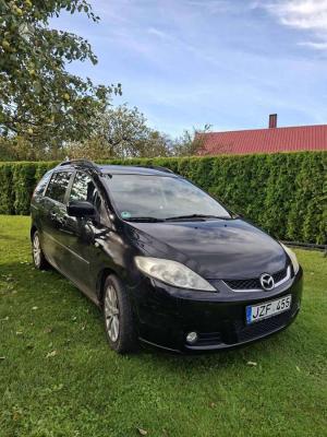 Black Mazda 5 2005 in Varena, with an engine capacity of 1.80 L and mileage of 185 thousand km for 600 €, photo  on AUTOMOTO.COM.LV