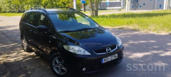Black Mazda 5 2006 in Riga, with an engine capacity of 2.00 L and mileage of 341 thousand km for 650 €, photo 1 on AUTOMOTO.COM.LV