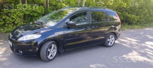 Black Mazda 5 2006 in Riga, with an engine capacity of 2.00 L and mileage of 341 thousand km for 650 €, photo 5 on AUTOMOTO.COM.LV