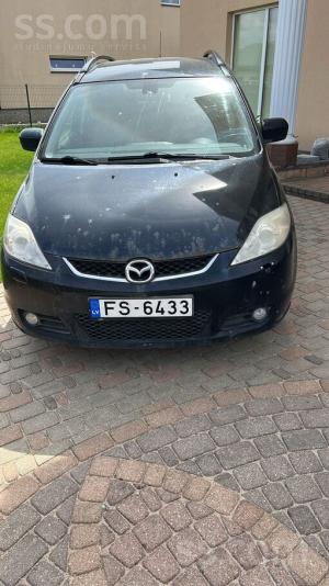 Black Mazda 5 2006 in Riga, with an engine capacity of 2.00 L and mileage of 260 thousand km for 1000 €, photo  on AUTOMOTO.COM.LV