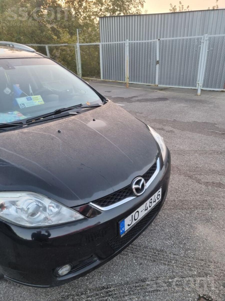 Black Mazda 5 2006 in Daugavpils, with an engine capacity of 2.00 L and mileage of 363 thousand km for 1300 €, photo 3 on AUTOMOTO.COM.LV