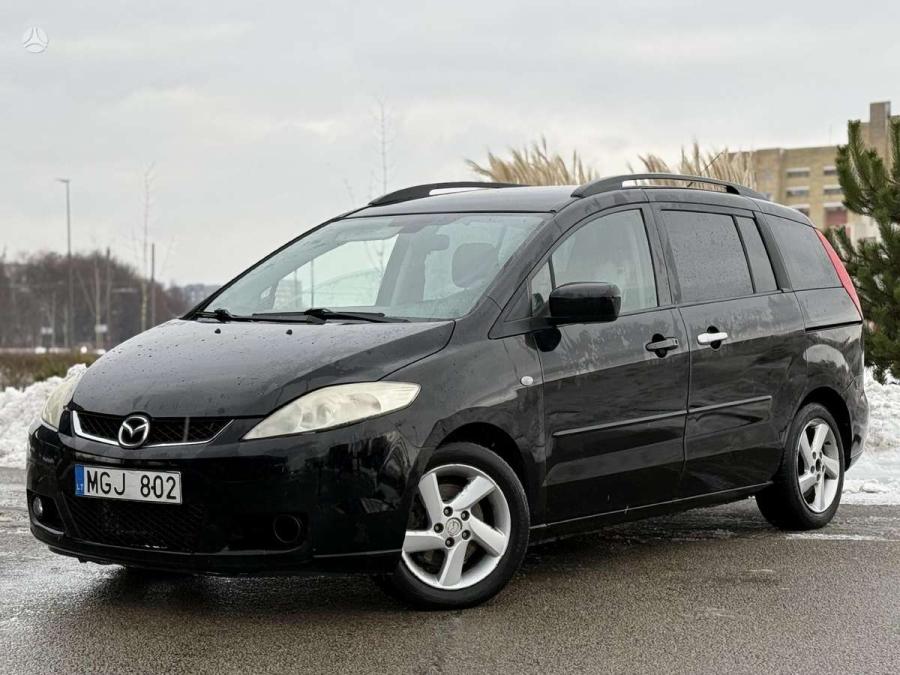 Black Mazda 5 2007 in Kaunas, with an engine capacity of 2.00 L and mileage of 375 thousand km for 1750 €, photo 2 on AUTOMOTO.COM.LV