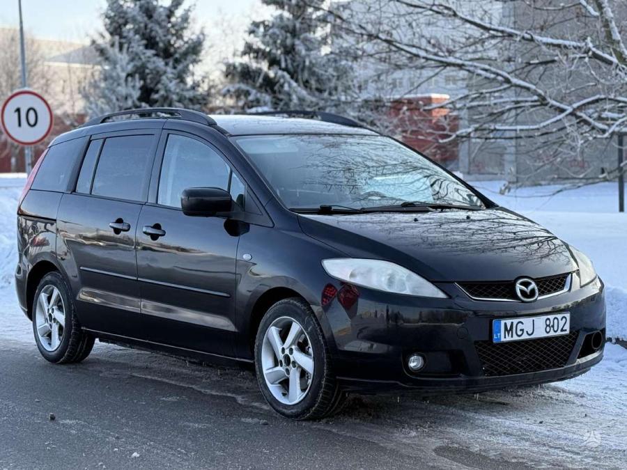 Melns Mazda 5 2007 Kauņa, ar dzinēja tilpumu 2.00 L un nobraukumu 374 tūkst. km par 1500 €, foto 2 vietnē AUTOMOTO.COM.LV