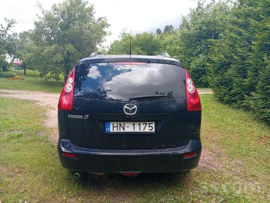 Черный Мазда 5 2007 в Мадона, объемом двигателя 2.00 л и пробегом 255 тыс. км за 1200 €, фото 5 на AUTOMOTO.COM.LV