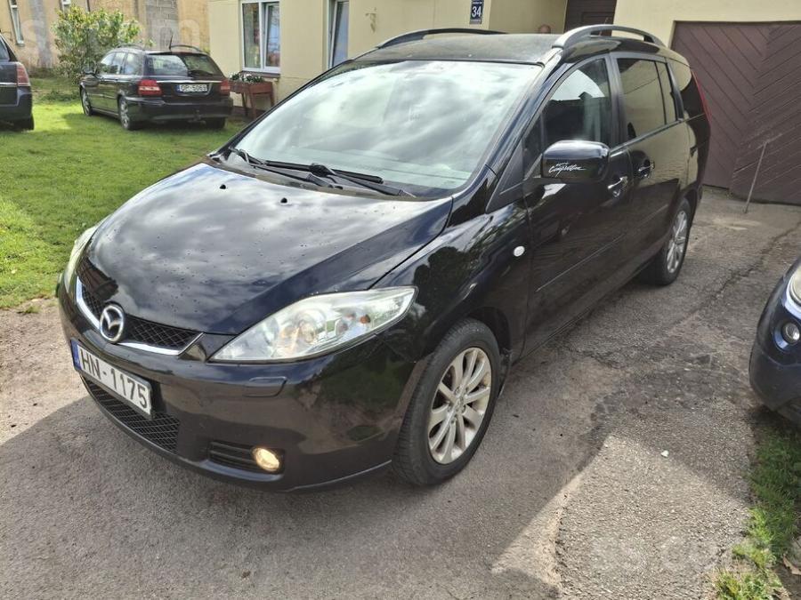 Melns Mazda 5 2007 Valmiera, ar dzinēja tilpumu 2.00 L un nobraukumu 250 tūkst. km par 1650 €, foto 1 vietnē AUTOMOTO.COM.LV
