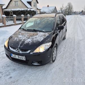 Black Mazda 5 2008 in Bauska, with an engine capacity of 2.00 L and mileage of 416 thousand km for 1500 €, photo  on AUTOMOTO.COM.LV