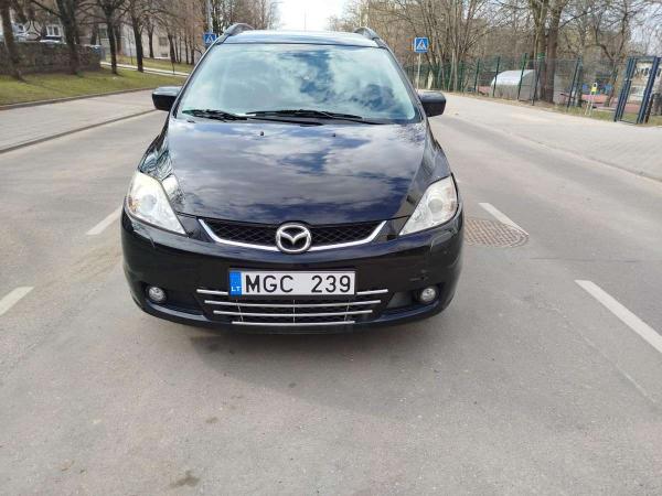 Black Mazda 5 2008 in Vilnius, with an engine capacity of 2.00 L and mileage of 260 thousand km for 1700 €, photo 4 on AUTOMOTO.COM.LV