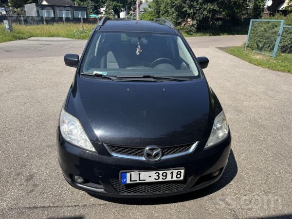 Black Mazda 5 2008 in Riga, with an engine capacity of 2.00 L and mileage of 370 thousand km for 1000 €, photo 1 on AUTOMOTO.COM.LV