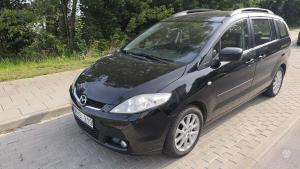 Melns Mazda 5 2008 Viļņa, ar dzinēja tilpumu 2.00 L un nobraukumu 249 tūkst. km par 1500 €, foto  vietnē AUTOMOTO.COM.LV