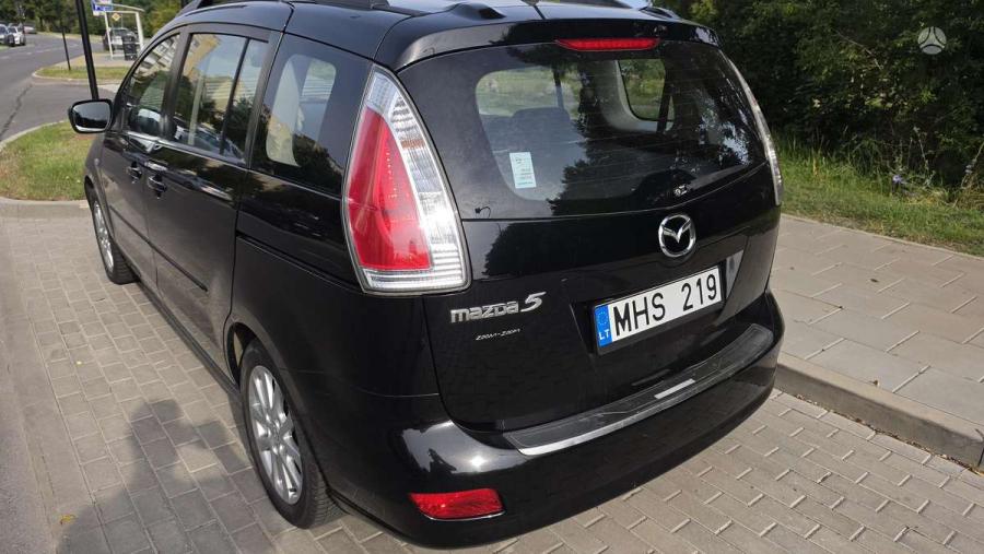 Melns Mazda 5 2008 Viļņa, ar dzinēja tilpumu 2.00 L un nobraukumu 249 tūkst. km par 1500 €, foto 5 vietnē AUTOMOTO.COM.LV