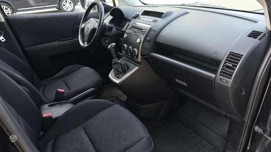 Melns Mazda 5 2008 Viļņa, ar dzinēja tilpumu 2.00 L un nobraukumu 249 tūkst. km par 1500 €, foto 7 vietnē AUTOMOTO.COM.LV