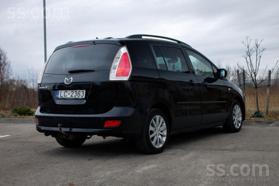 Черный Мазда 5 2008 в Елгава, объемом двигателя 2.00 л и пробегом 302 тыс. км за 2500 €, фото 7 на AUTOMOTO.COM.LV