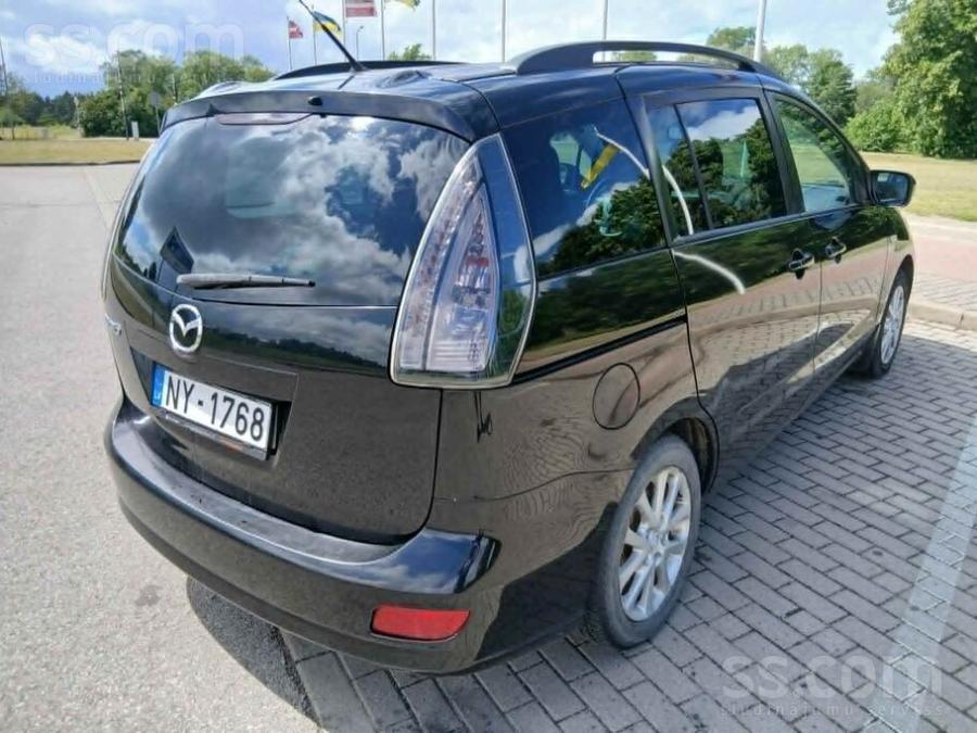 Black Mazda 5 2010 in Liepaja, with an engine capacity of 2.00 L and mileage of 115 thousand km for 2000 €, photo 8 on AUTOMOTO.COM.LV