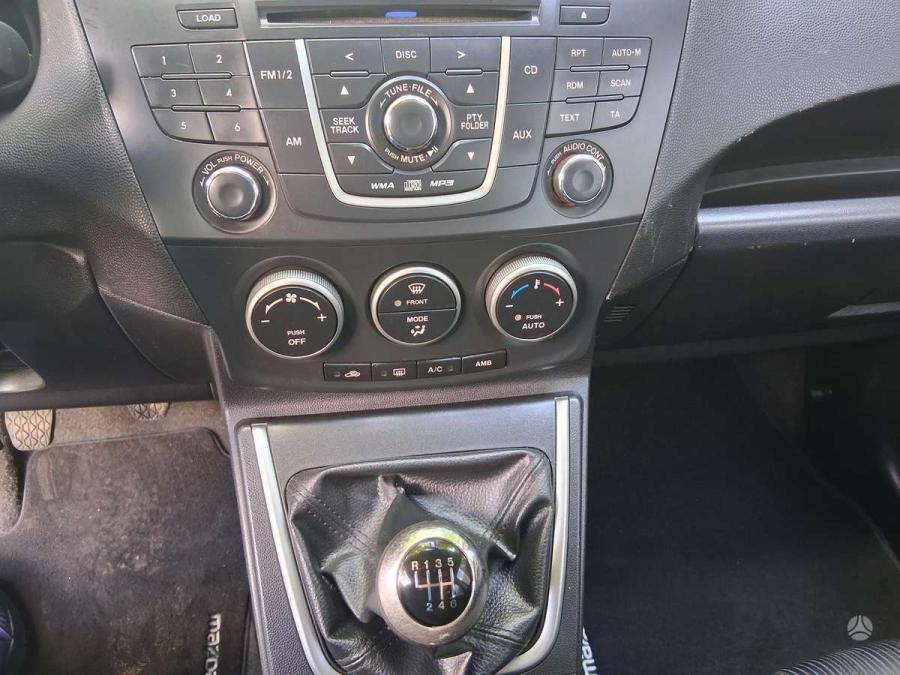 Black Mazda 5 2011 in Marijampole, with an engine capacity of 1.56 L and mileage of 237 thousand km for 3950 €, photo 27 on AUTOMOTO.COM.LV