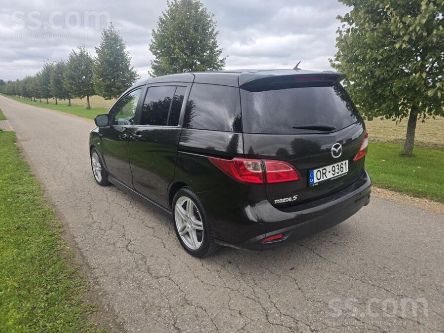 Melns Mazda 5 2011 Rīga, ar dzinēja tilpumu 1.60 L un nobraukumu 249 tūkst. km par 4399 €, foto 5 vietnē AUTOMOTO.COM.LV