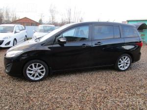 Black Mazda 5 2013 in Daugavpils, with an engine capacity of 1.60 L and mileage of 190 thousand km for 5990 €, photo 2 on AUTOMOTO.COM.LV