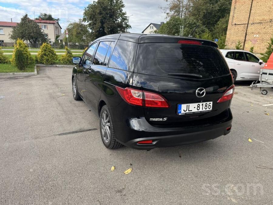 Melns Mazda 5 2013 Rīga, ar dzinēja tilpumu 1.60 L un nobraukumu 202 tūkst. km par 3500 €, foto 5 vietnē AUTOMOTO.COM.LV