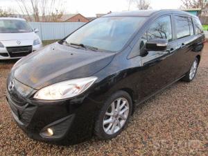 Melns Mazda 5 2013 Daugavpils, ar dzinēja tilpumu 1.60 L un nobraukumu 190 tūkst. km par 3990 €, foto  vietnē AUTOMOTO.COM.LV