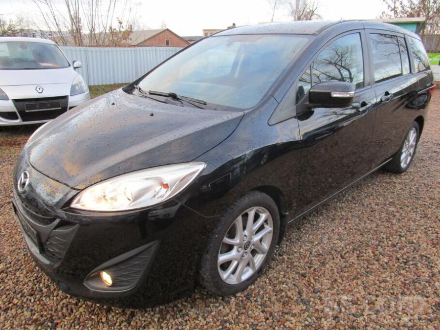 Black Mazda 5 2013 in Daugavpils, with an engine capacity of 1.60 L and mileage of 190 thousand km for 3990 €, photo 1 on AUTOMOTO.COM.LV