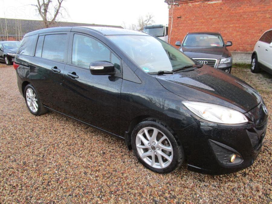 Black Mazda 5 2013 in Daugavpils, with an engine capacity of 1.60 L and mileage of 190 thousand km for 3990 €, photo 9 on AUTOMOTO.COM.LV