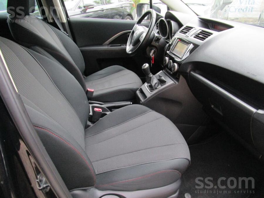 Black Mazda 5 2013 in Daugavpils, with an engine capacity of 1.60 L and mileage of 190 thousand km for 3990 €, photo 19 on AUTOMOTO.COM.LV