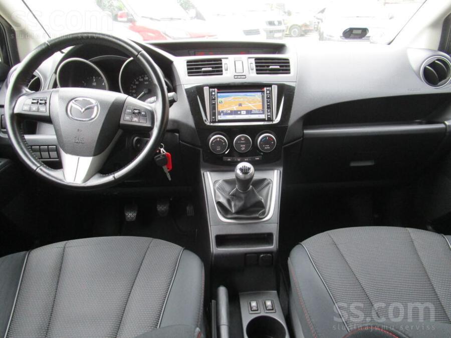 Black Mazda 5 2013 in Daugavpils, with an engine capacity of 1.60 L and mileage of 190 thousand km for 3990 €, photo 20 on AUTOMOTO.COM.LV