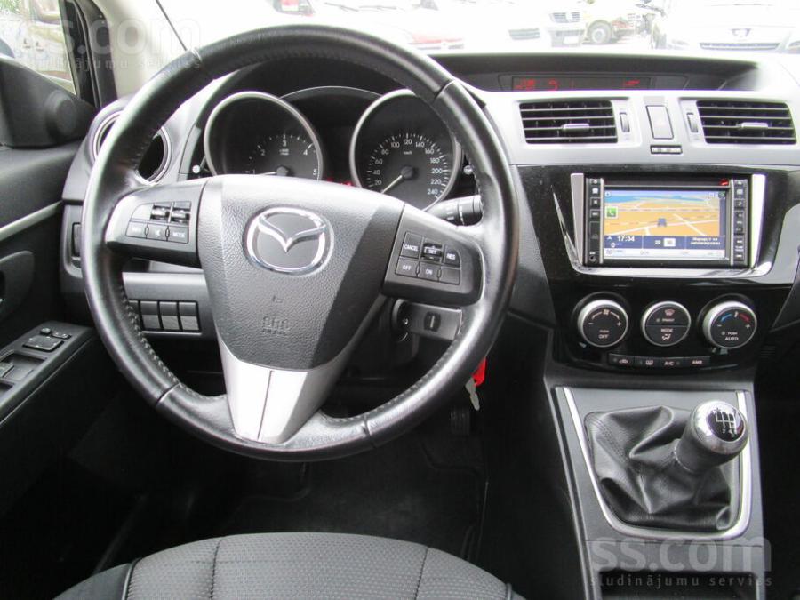 Black Mazda 5 2013 in Daugavpils, with an engine capacity of 1.60 L and mileage of 190 thousand km for 3990 €, photo 21 on AUTOMOTO.COM.LV