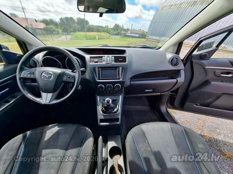 Black Mazda 5 2011 in Tallinn, with an engine capacity of 1.60 L and mileage of 358 thousand km for 2000 €, photo 12 on AUTOMOTO.COM.LV