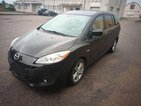Melns Mazda 5 2011 Tauragė, ar dzinēja tilpumu 1.60 L un nobraukumu 254 tūkst. km par 2900 €, foto 1 vietnē AUTOMOTO.COM.LV