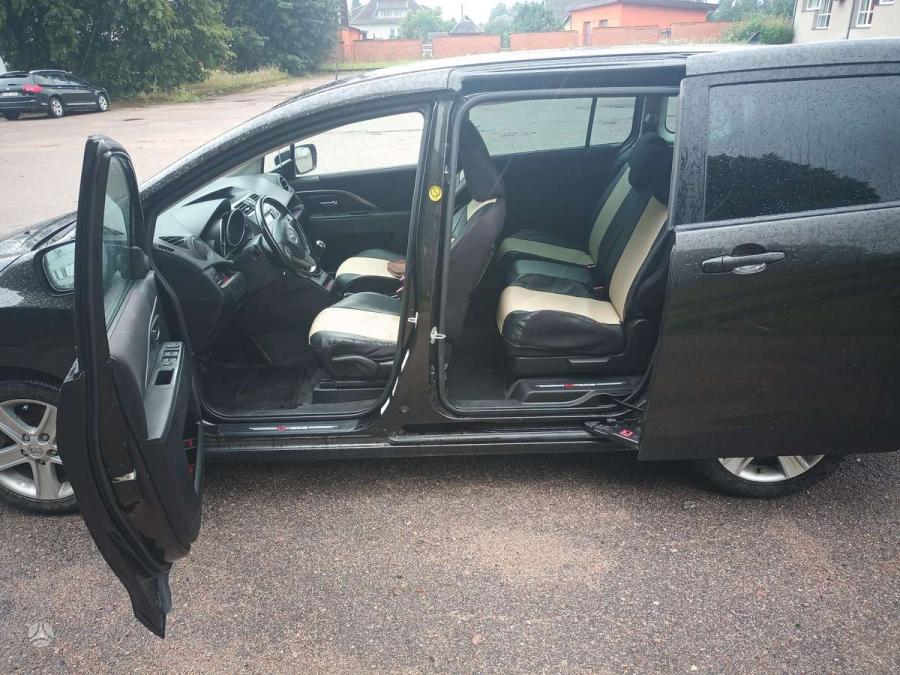 Black Mazda 5 2011 in Taurage, with an engine capacity of 1.60 L and mileage of 254 thousand km for 2900 €, photo 7 on AUTOMOTO.COM.LV