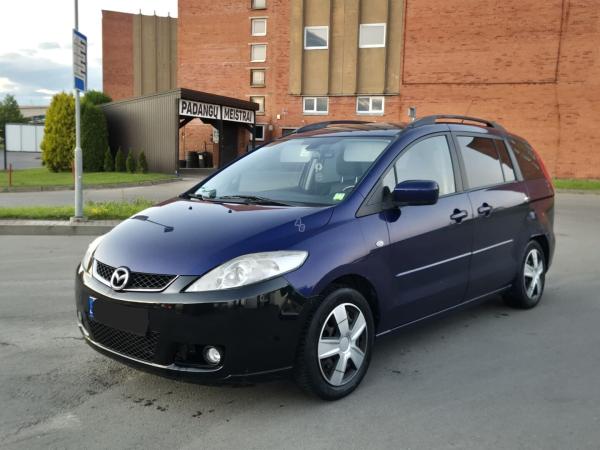Blue Mazda 5 2006 in Siauliai, with an engine capacity of 2.00 L and mileage of 241 thousand km for 550 €, photo 1 on AUTOMOTO.COM.LV