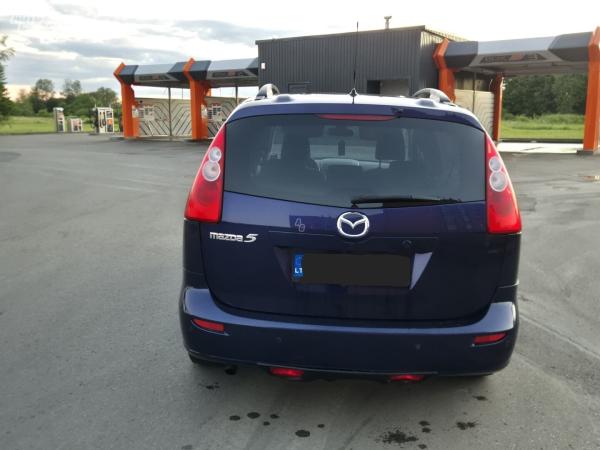 Blue Mazda 5 2006 in Siauliai, with an engine capacity of 2.00 L and mileage of 241 thousand km for 550 €, photo 8 on AUTOMOTO.COM.LV