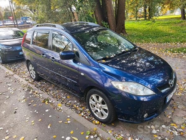 Blue Mazda 5 2007 in Riga, with an engine capacity of 2.00 L and mileage of 227 thousand km for 2200 €, photo 4 on AUTOMOTO.COM.LV