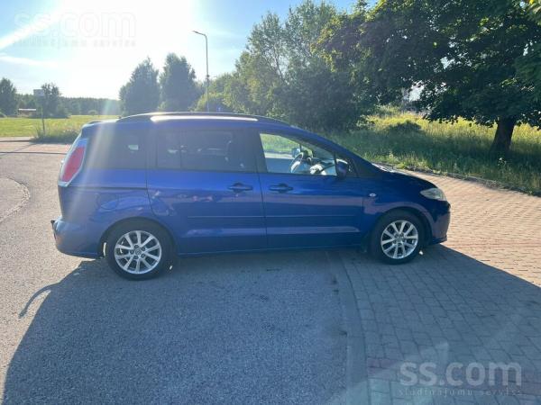Blue Mazda 5 2009 in Riga, with an engine capacity of 1.80 L and mileage of 260 thousand km for 1400 €, photo 1 on AUTOMOTO.COM.LV